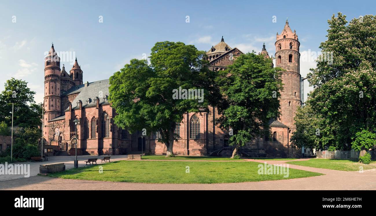 Worms Cathedral Panorama Germany Stock Photo - Alamy