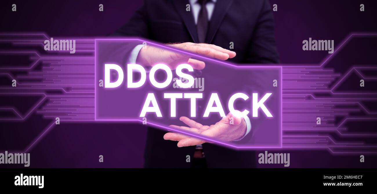 Inspiration showing sign Ddos Attack. Internet Concept perpetrator ...