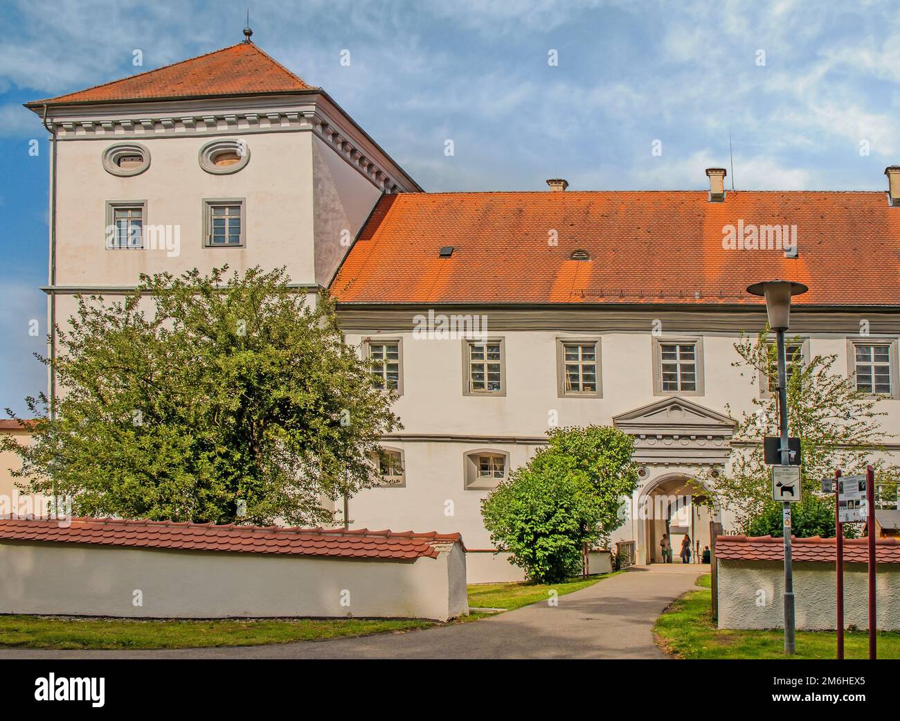 Court Garden Messkirch Castle Stock Photo - Alamy