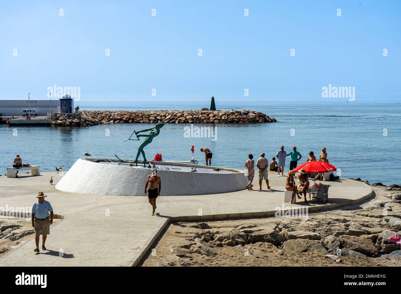 MARBELLA, SPAIN - SEPTEMBER 11, 2022: Fountain of Venus monument in ...