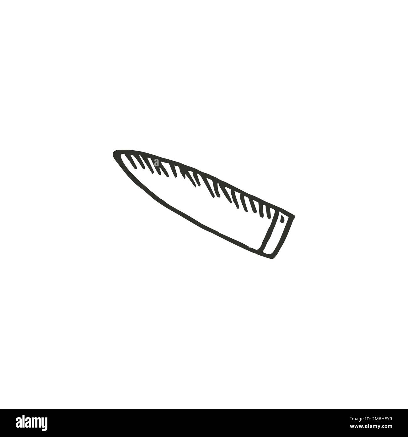 Bullet. Hand drawn vector illustration isolated Stock Vector Image ...