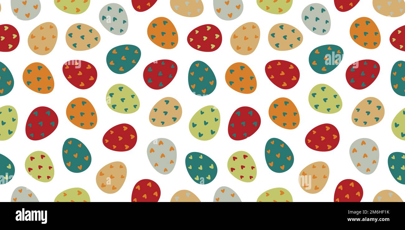 Easter eggs cute seamless Cut Out Stock Images & Pictures - Alamy