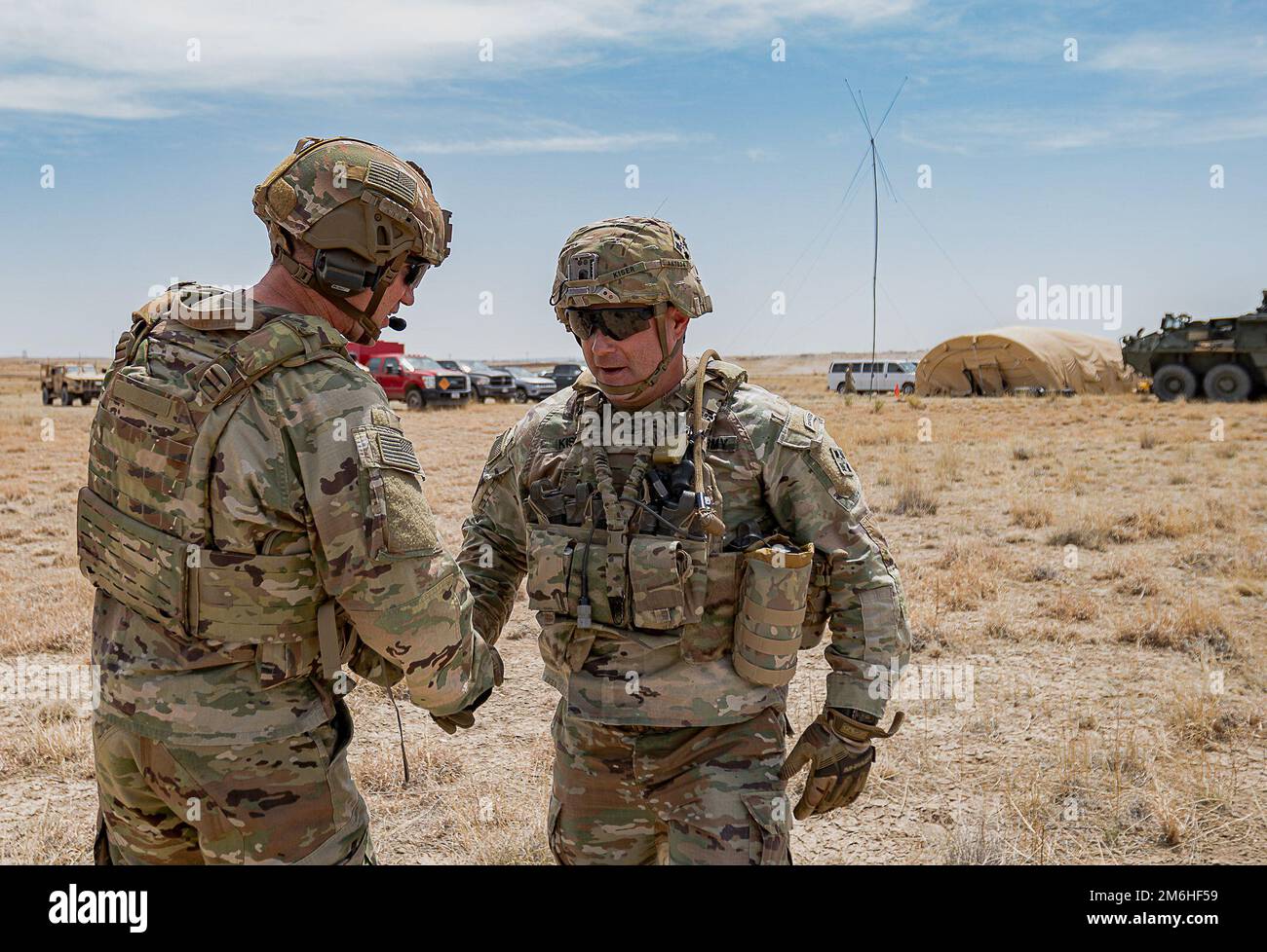 Col. Andrew Kiser, commander of the 2nd Stryker Brigade Combat Team ...