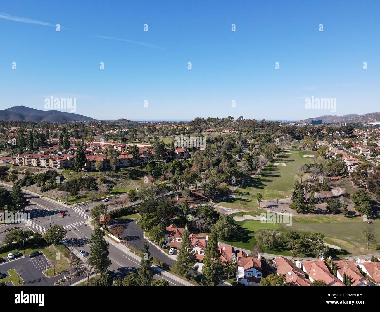 Aerial view identical residential subdivision hi-res stock photography ...