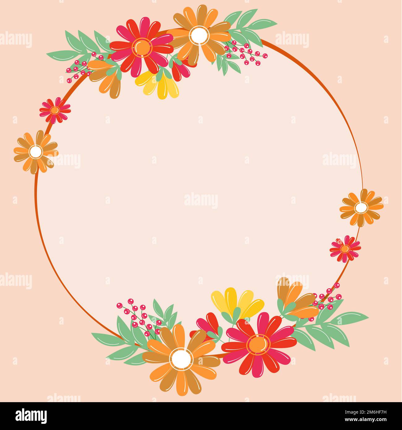 Colorful Flower Borders
