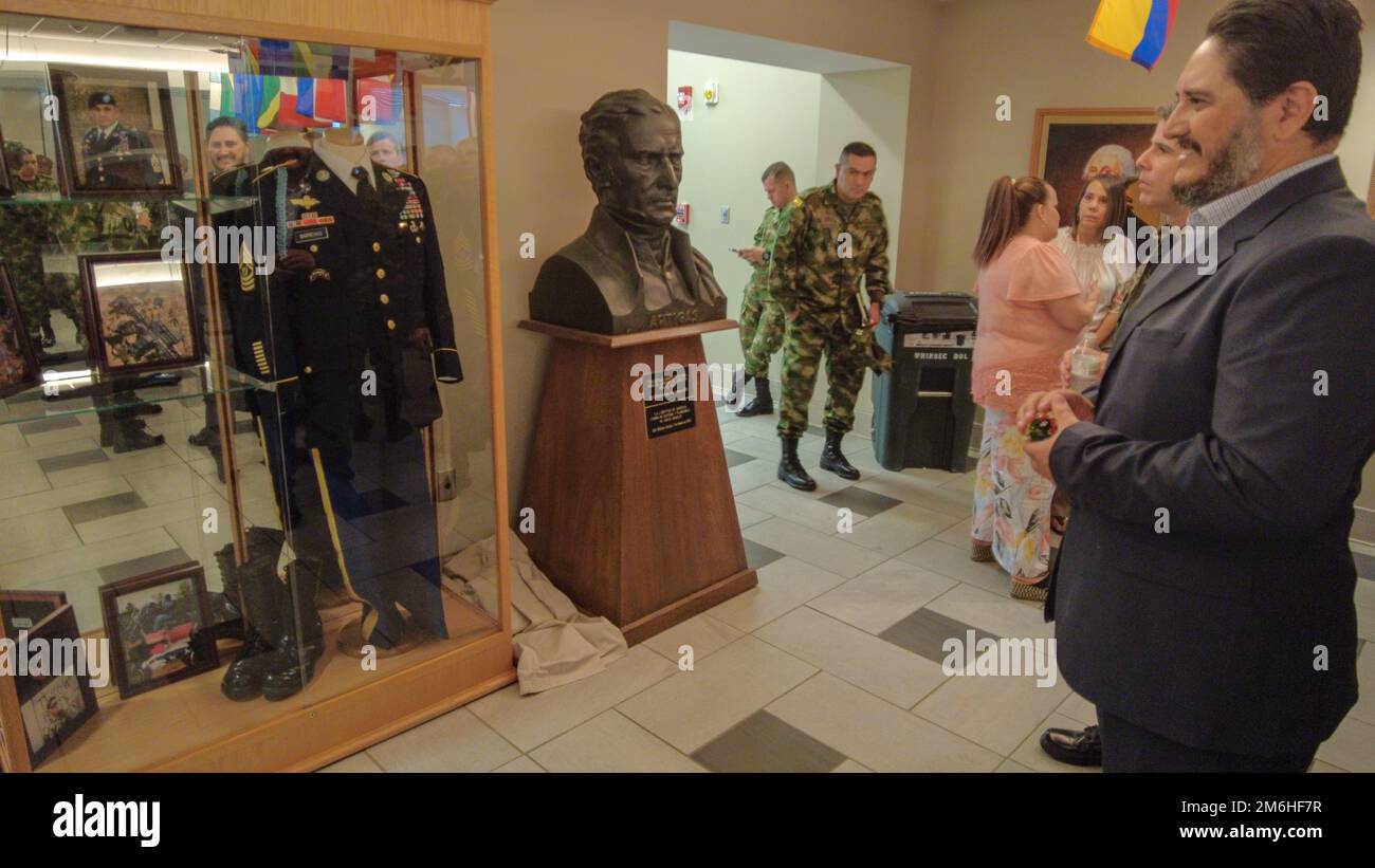 Mr. Andy Barreras, brother of the late CSM Martin R. Barreras admires ...