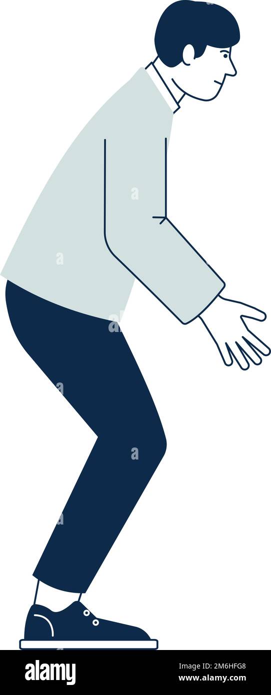 Adult man people monochrome Stock Vector Images - Alamy