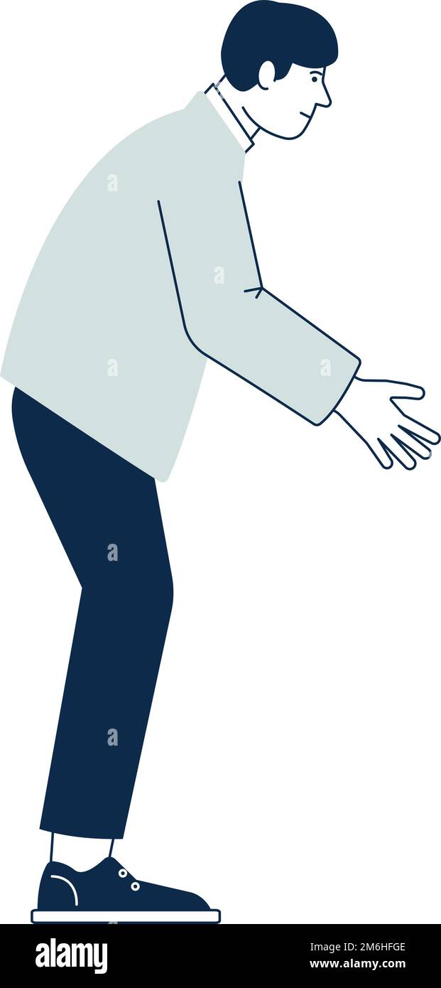 Standing male model leaning Stock Vector Images - Alamy