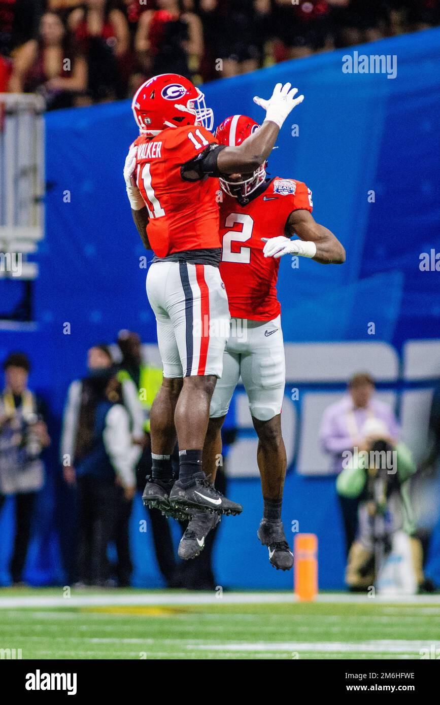 December 31, 2022: Georgia Bulldogs linebacker Jalon Walker (11) and ...
