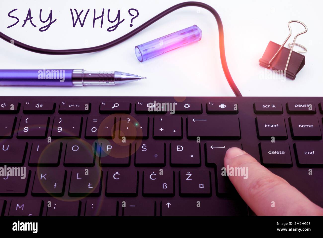 Conceptual caption Say Why. Business approach Give an explanation ...