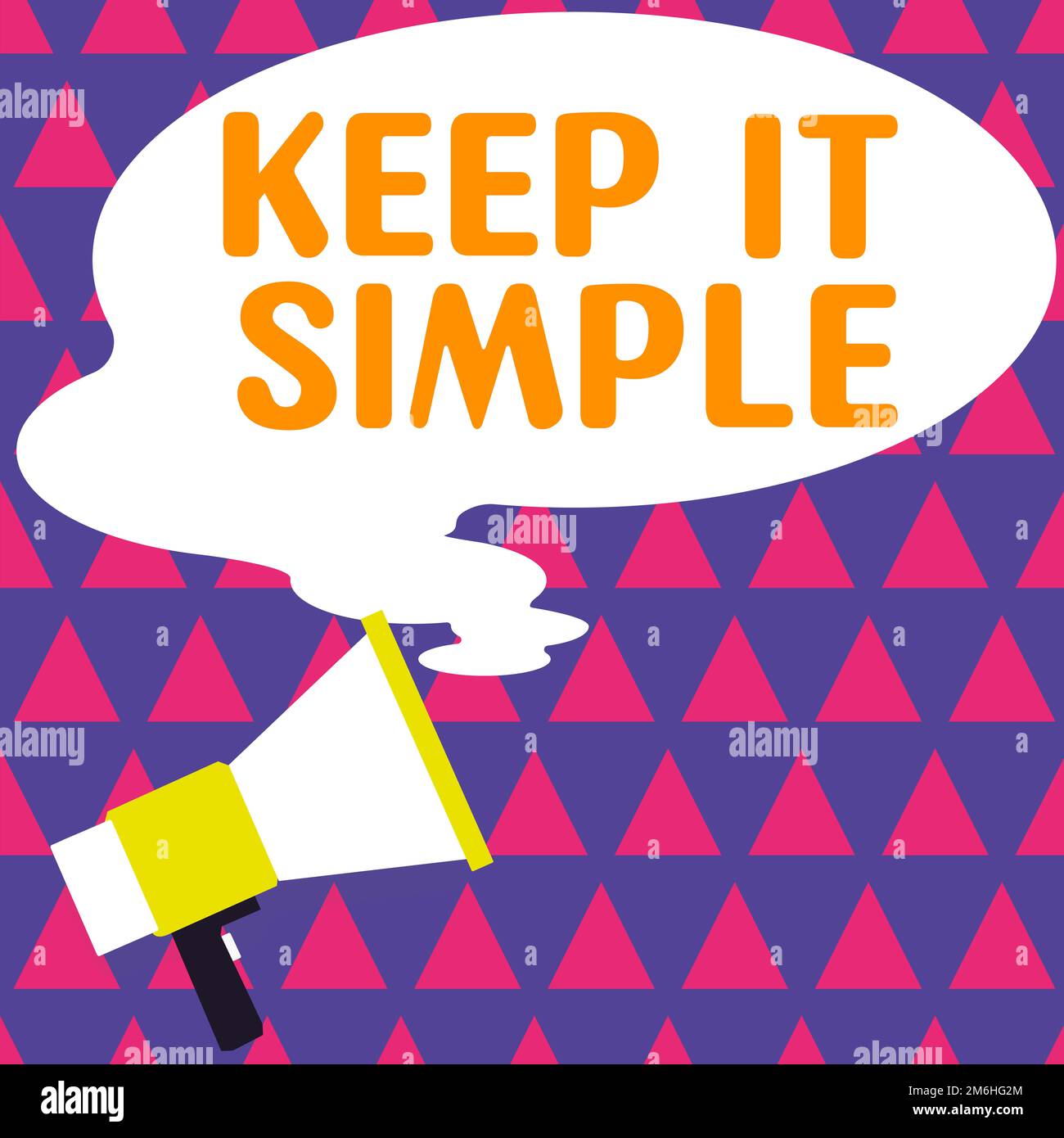 Hand writing sign Keep It Simple. Business approach Easy to toss around ...