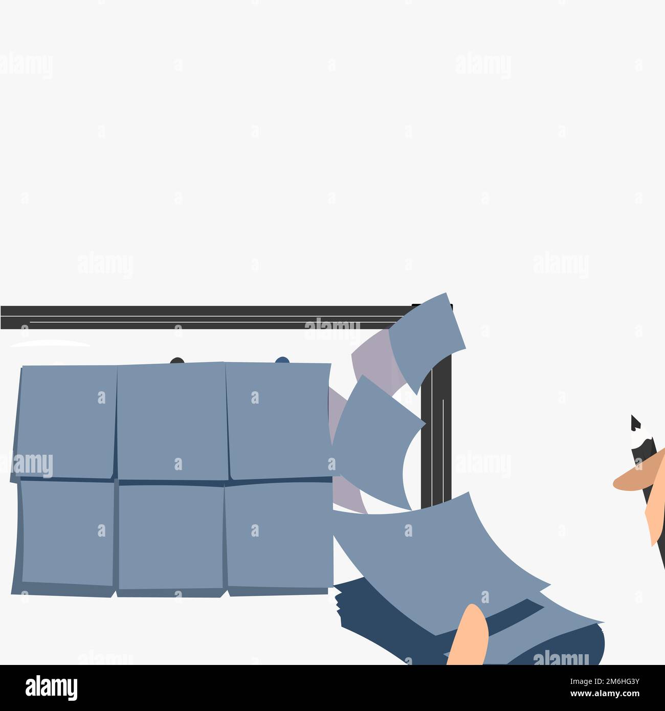 Backdrop Presenting Sticky Notes Hands Writing Paper Having Set Goals ...