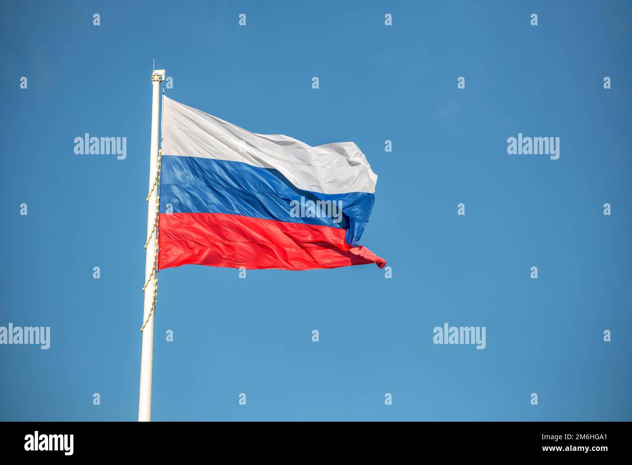 Russia flag waving hi-res stock photography and images - Alamy