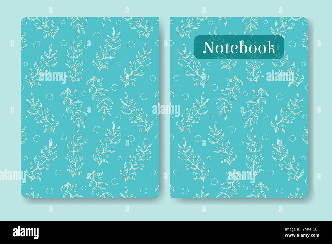Abstract art of beige leaves template for notebook cover Stock Vector ...