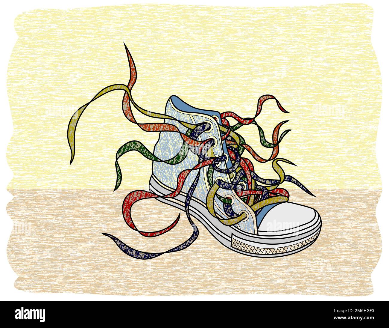 Colored sneaker on white hi-res stock photography and images - Alamy