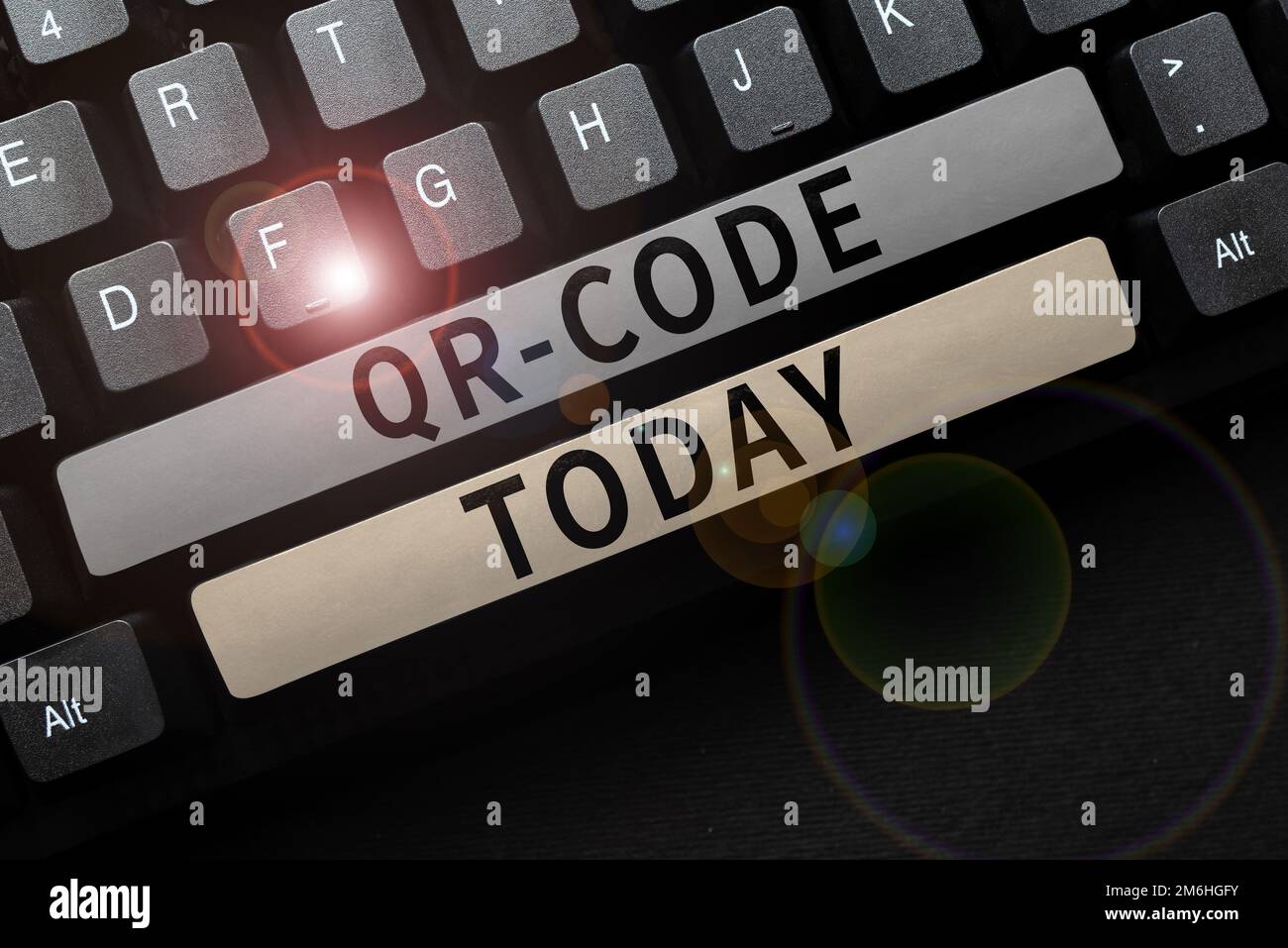 Handwriting text Qr Code. Word for the trademark for a type of matrix ...