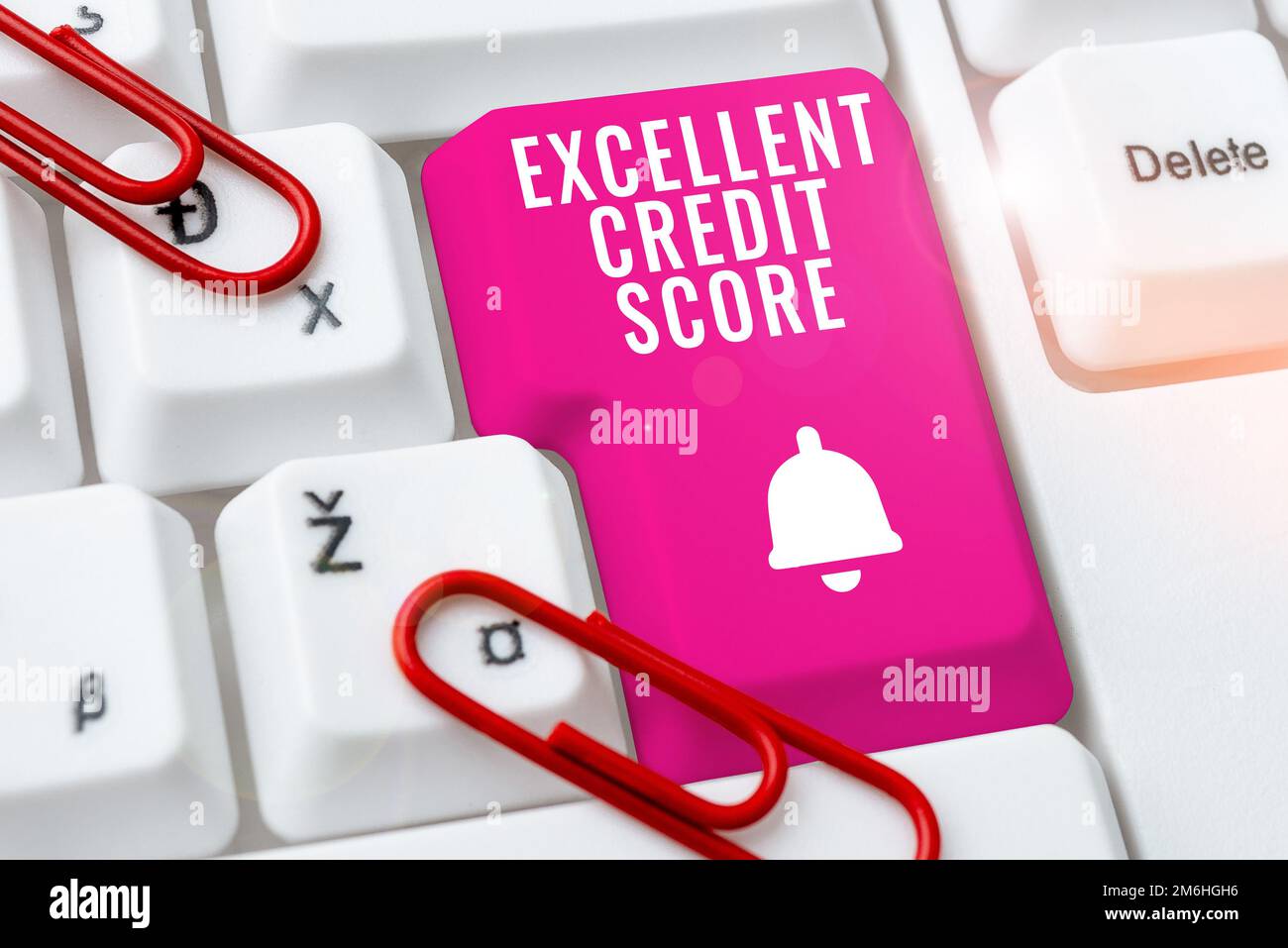 Conceptual display Excellent Credit Score. Word for person's report of ...