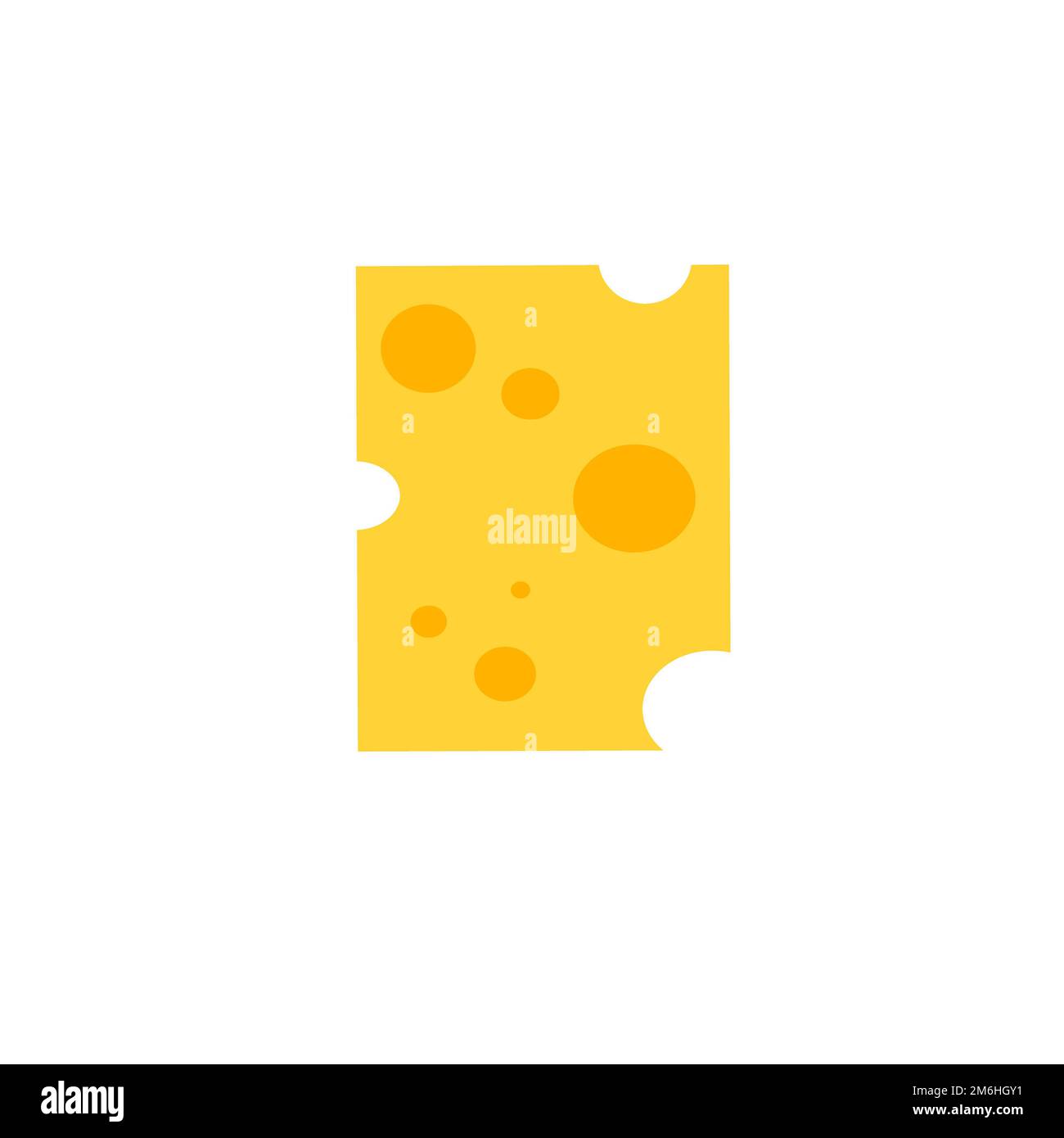 .Cheese slice isolated on white background Stock Photo - Alamy