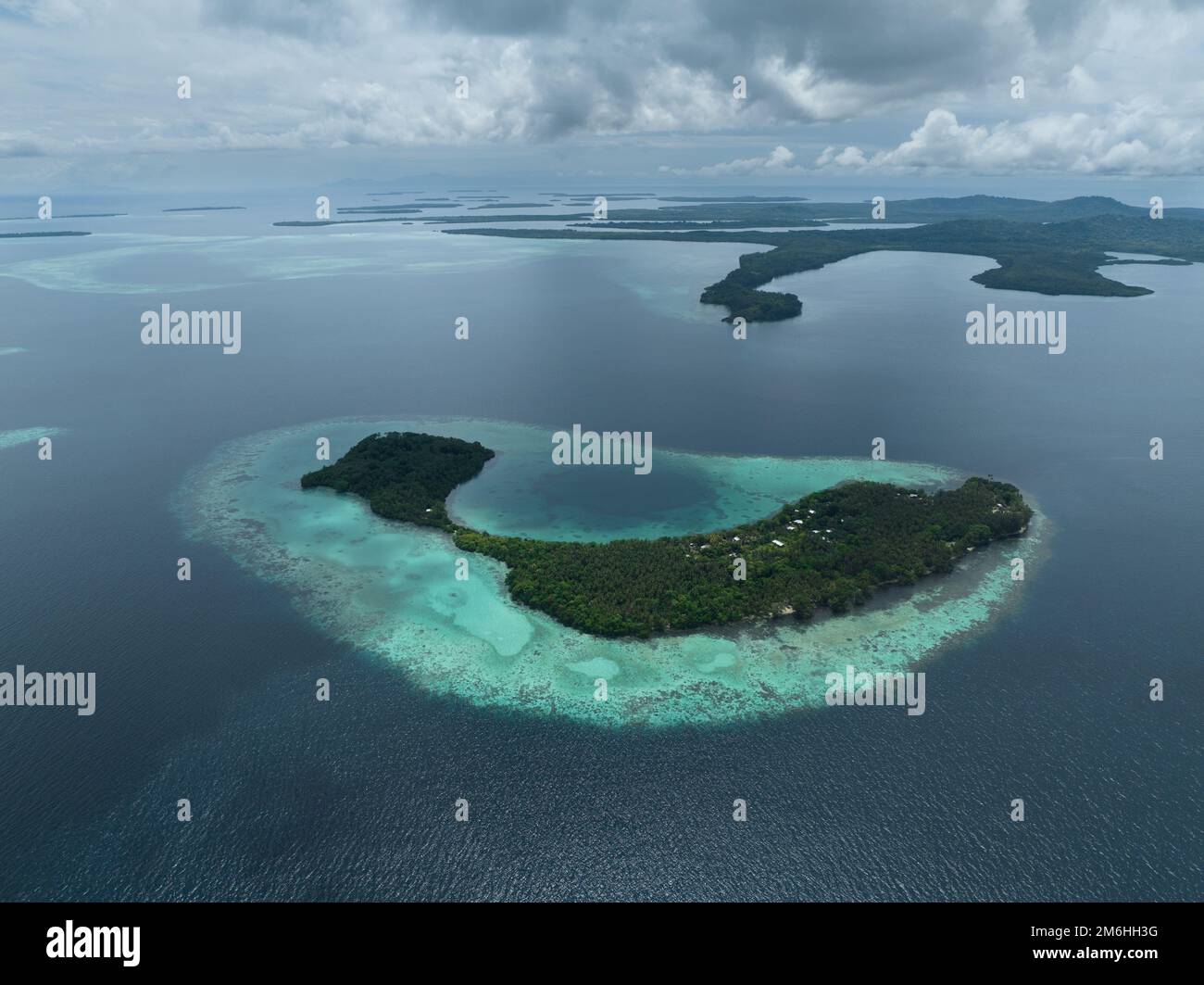 Lush, tropical islands are fringed by robust coral reefs in the Solomon ...