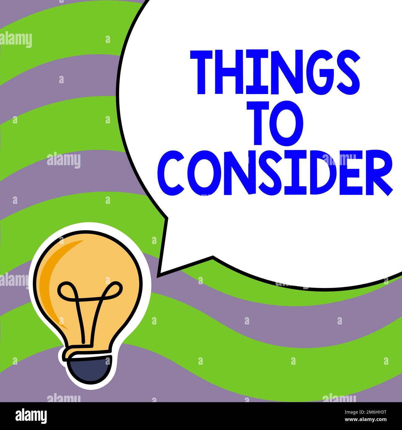 Hand writing sign Things To Consider. Business idea list to check or do ...