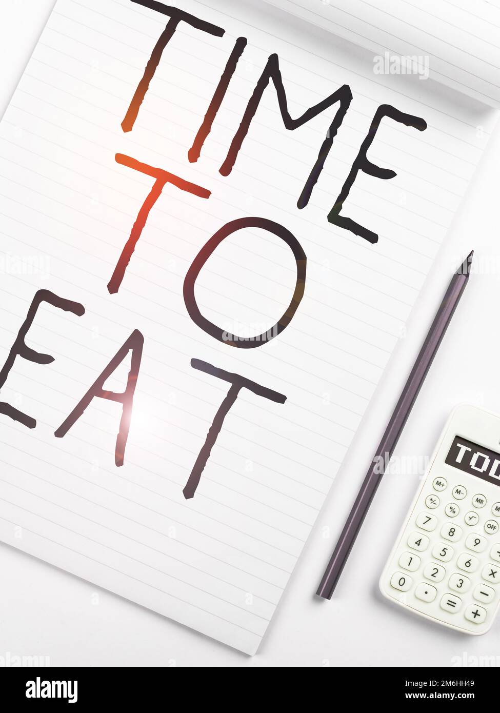 Sign displaying Time To Eat. Word Written on Right moment to enjoy a ...