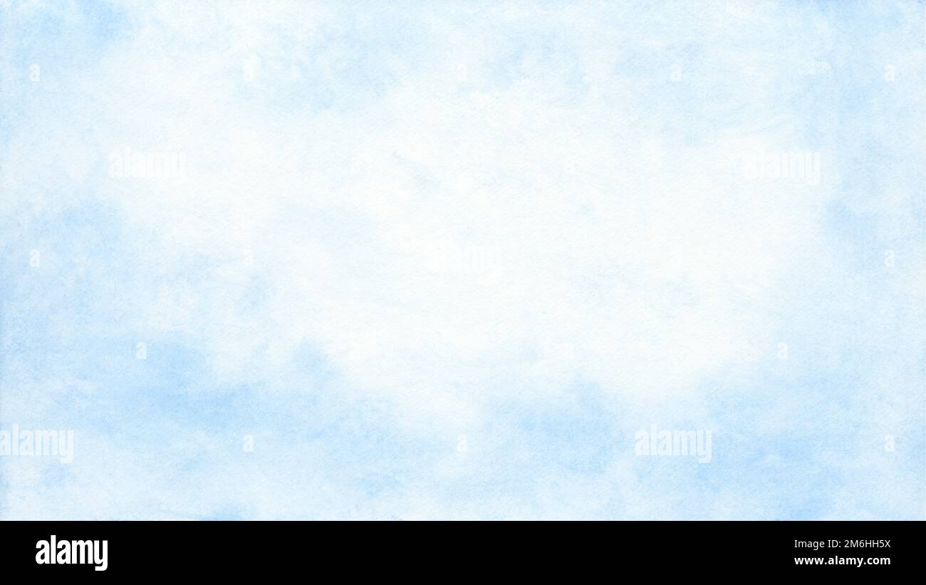 Abstract blue watercolor gradient paint on texture paper background ...