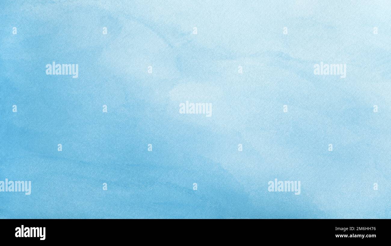 Abstract blue watercolor gradient paint on texture paper background ...