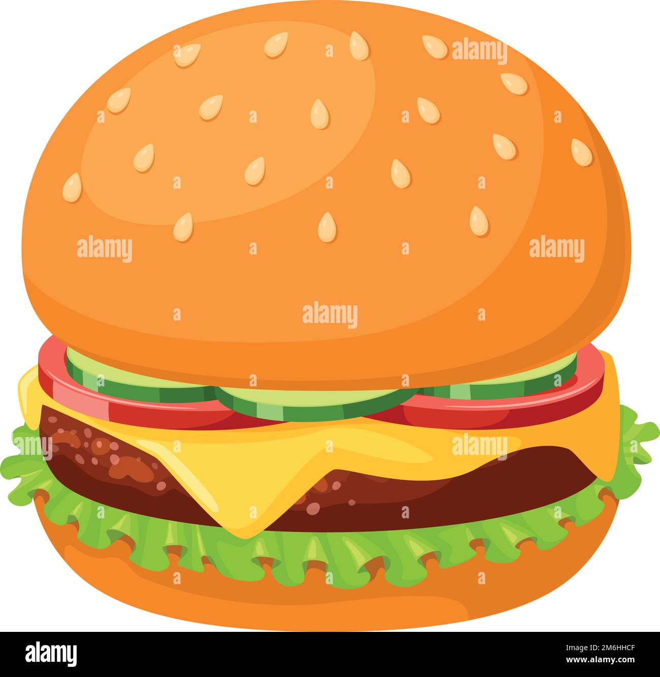 Burger cartoon art hi-res stock photography and images - Alamy