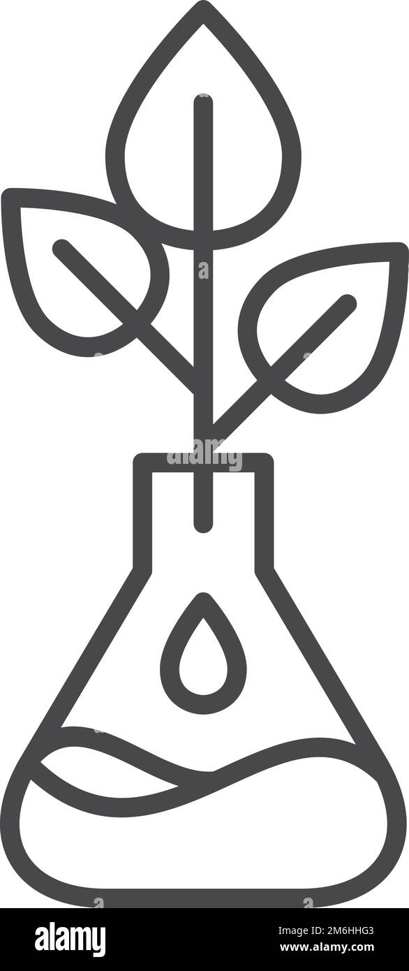 Eco glass flask icon Cut Out Stock Images & Pictures - Alamy