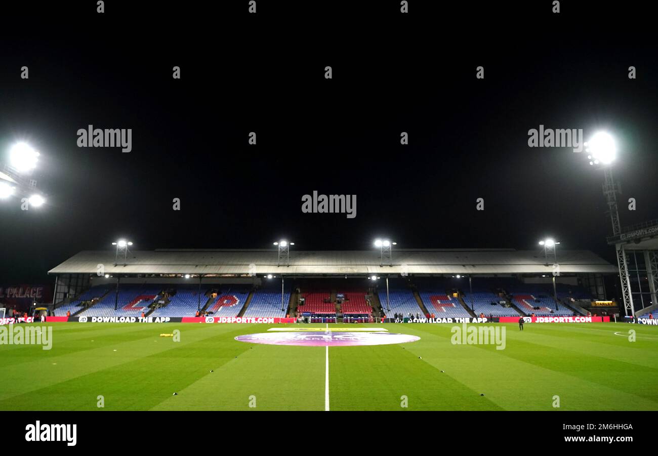 General view from inside the stadium before the Premier League match at ...