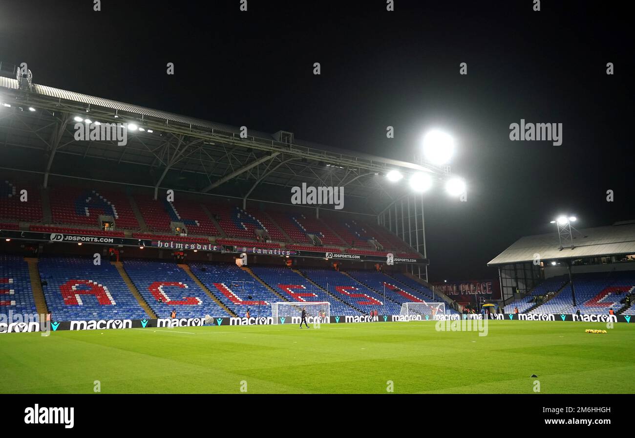 General view from inside the stadium before the Premier League match at ...