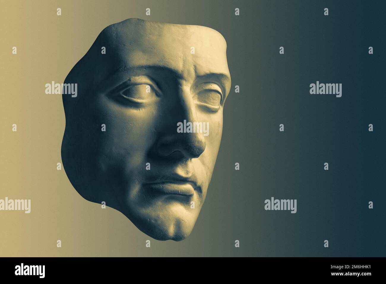 Bronze color gypsum copy of ancient statue of Germanicus Julius Caesar ...