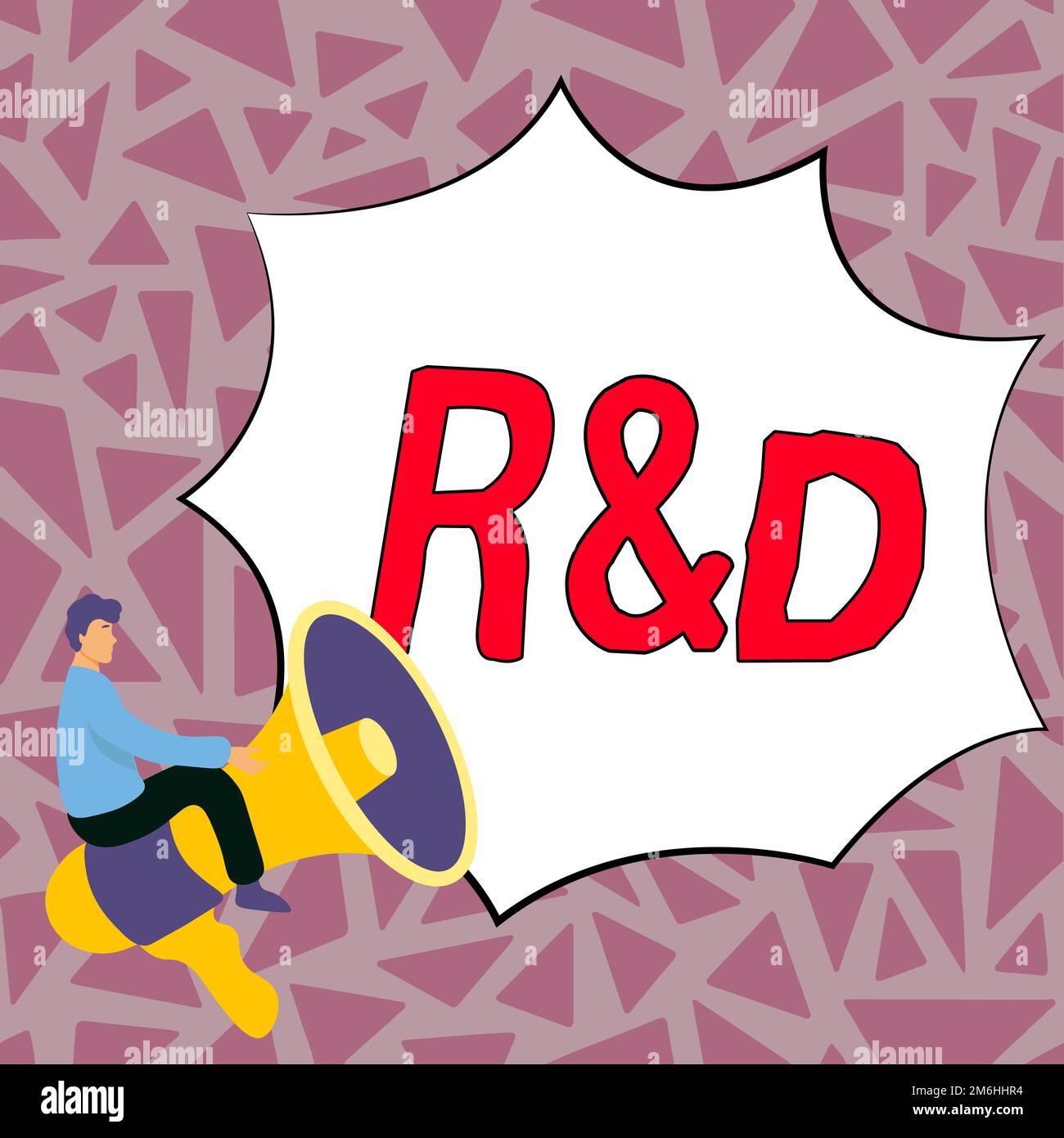 Sign displaying R D. Business idea test of knowledge as competition ...