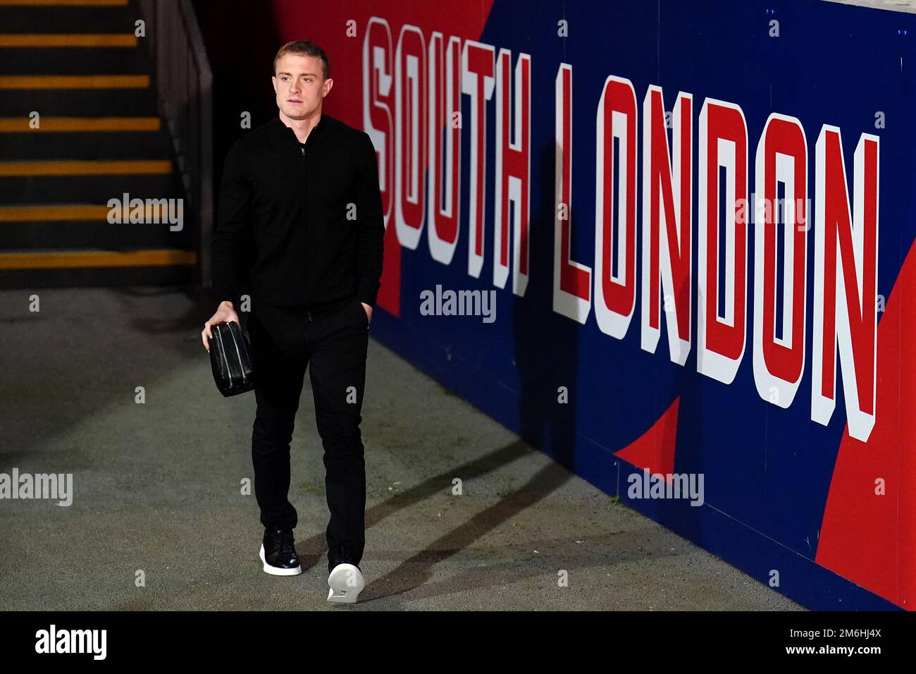 Tottenham Hotspur's Oliver Skipp arrives to the stadium ahead of the ...