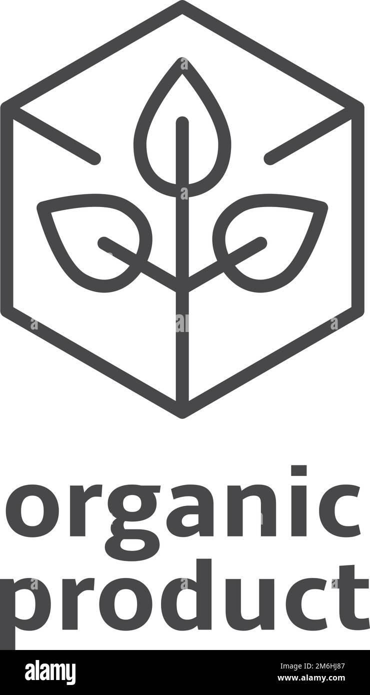 organic product symbol. Natural healthy label. Eco icon Stock Vector ...