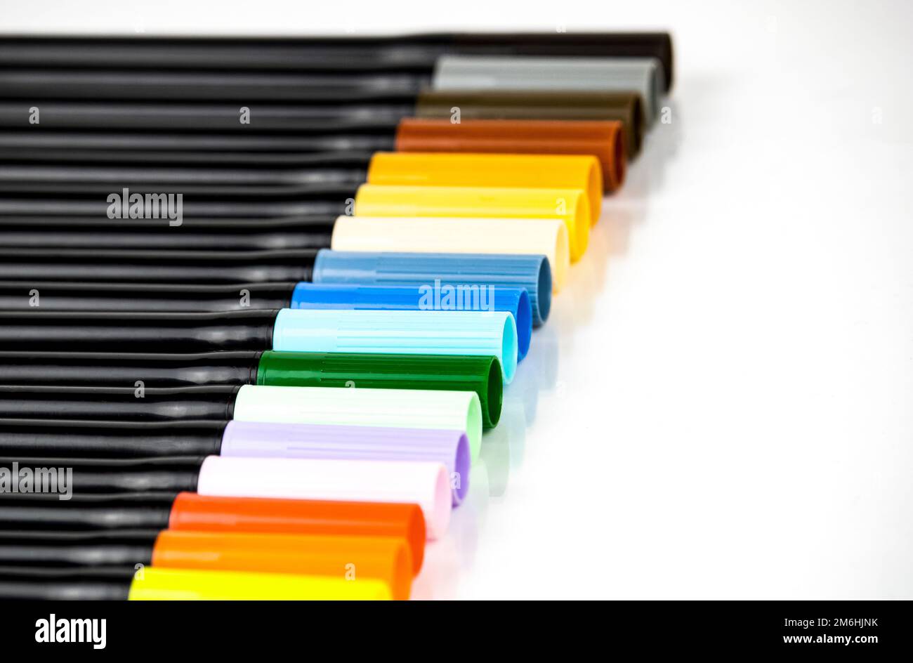Colored felt-tip pens Stock Photo - Alamy