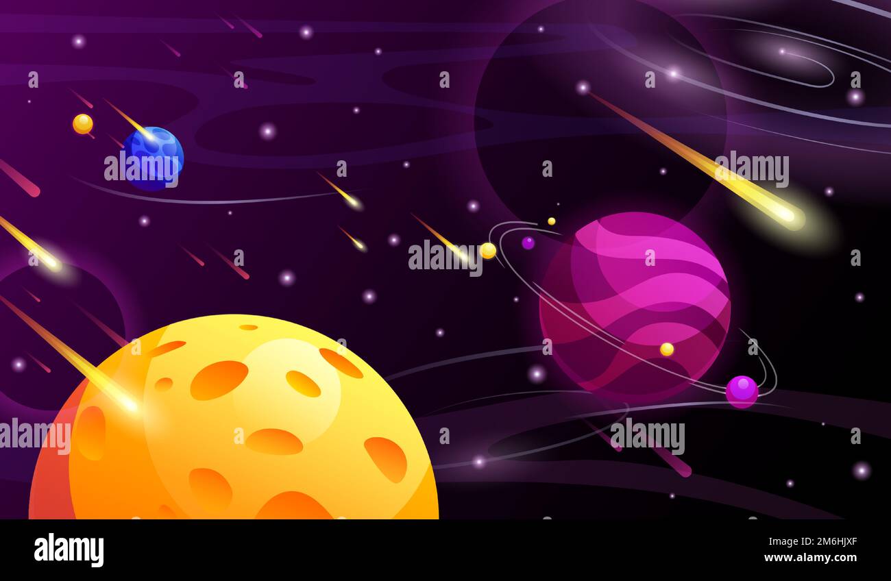 Cartoon planets hi-res stock photography and images - Alamy