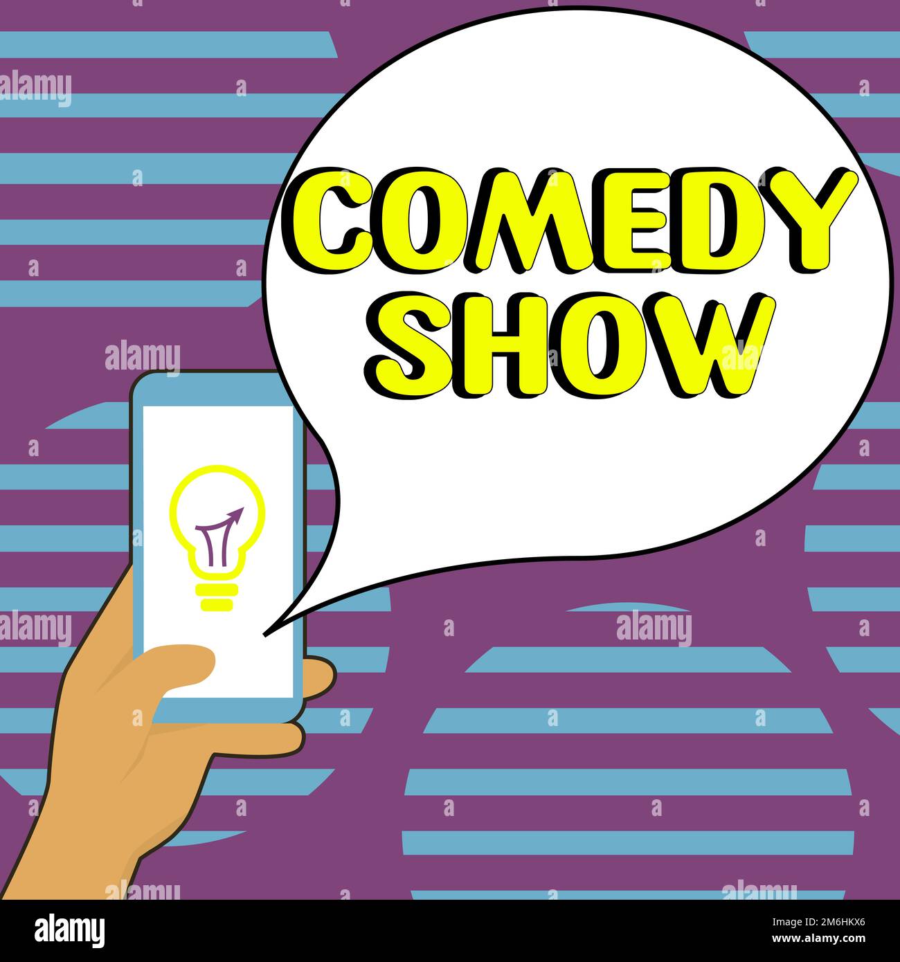 Sign displaying Comedy Show. Word for Funny program Humorous Amusing ...