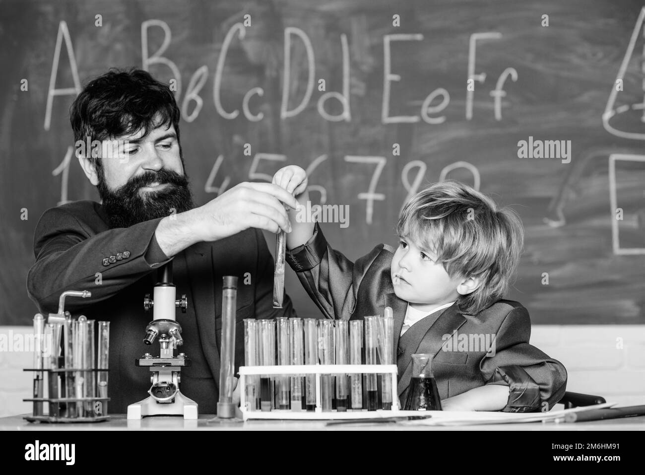 Study chemistry. Studying is interesting. Chemical invention. Study in ...