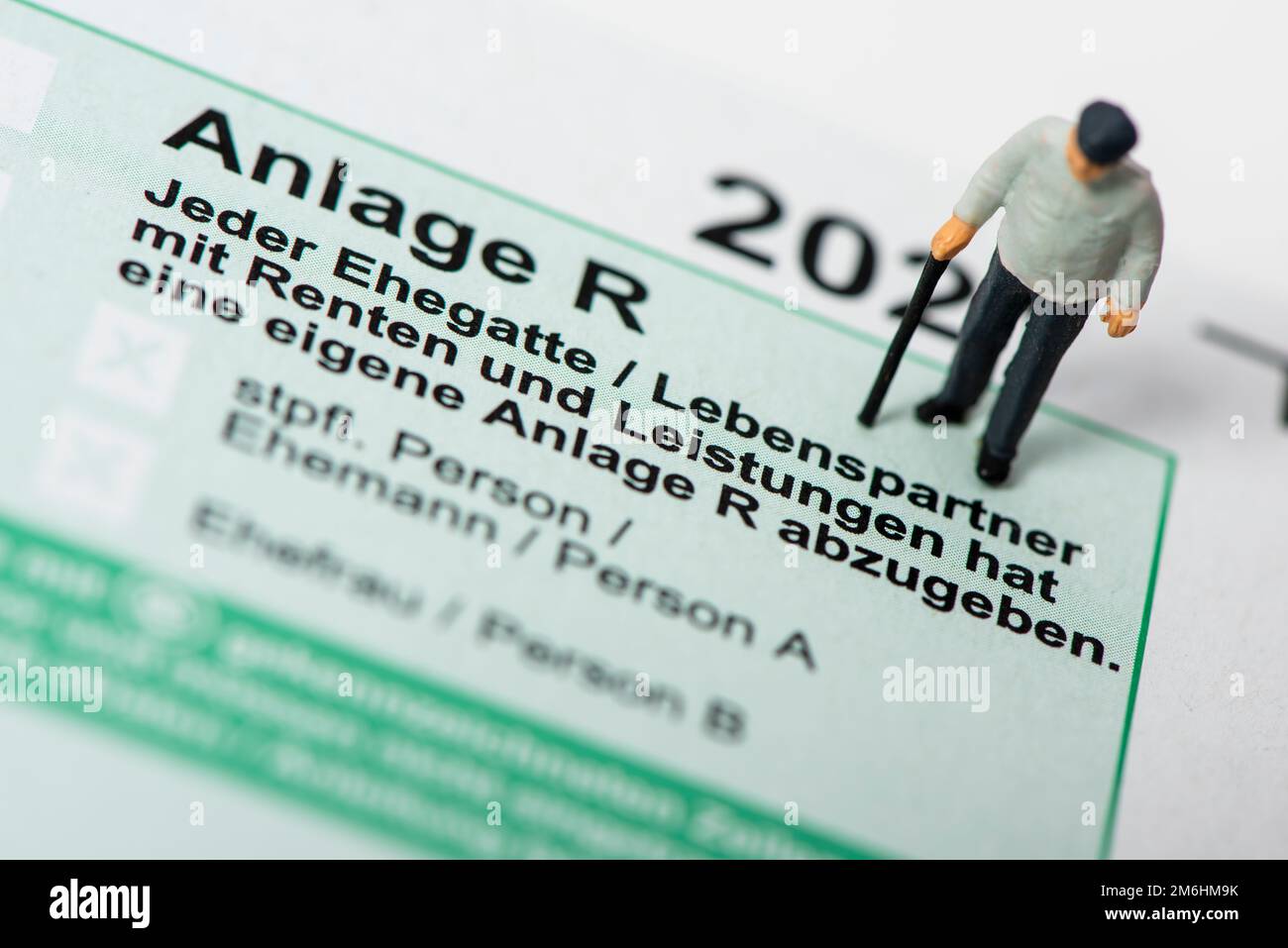 Tax declaration for tax office with form Stock Photo - Alamy