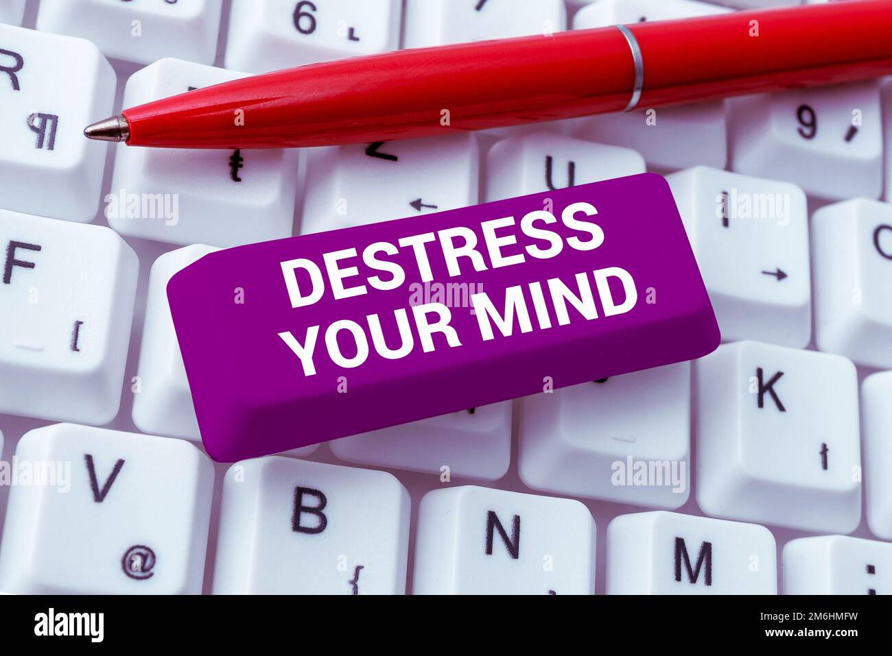 Conceptual caption Destress Your Mind. Business idea to release mental ...