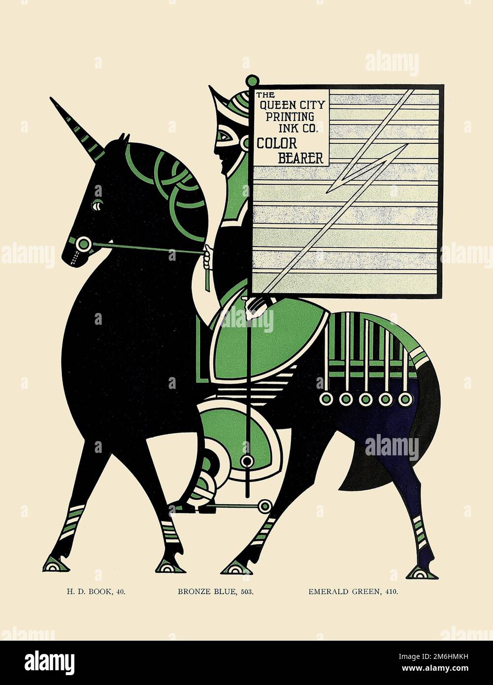 American art deco - Printing Ink Posters Stock Photo - Alamy