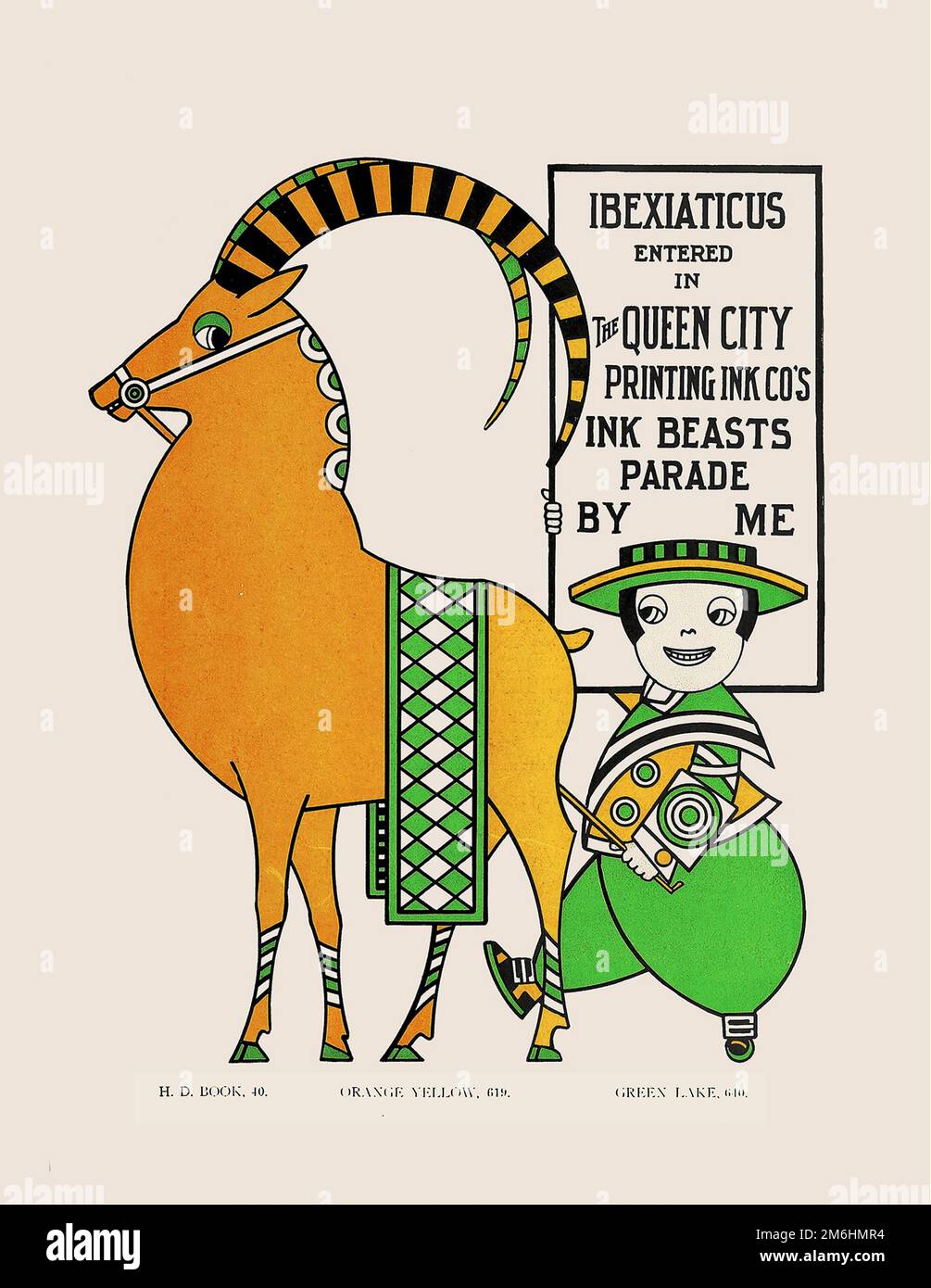 American art deco - Printing Ink Posters Stock Photo - Alamy