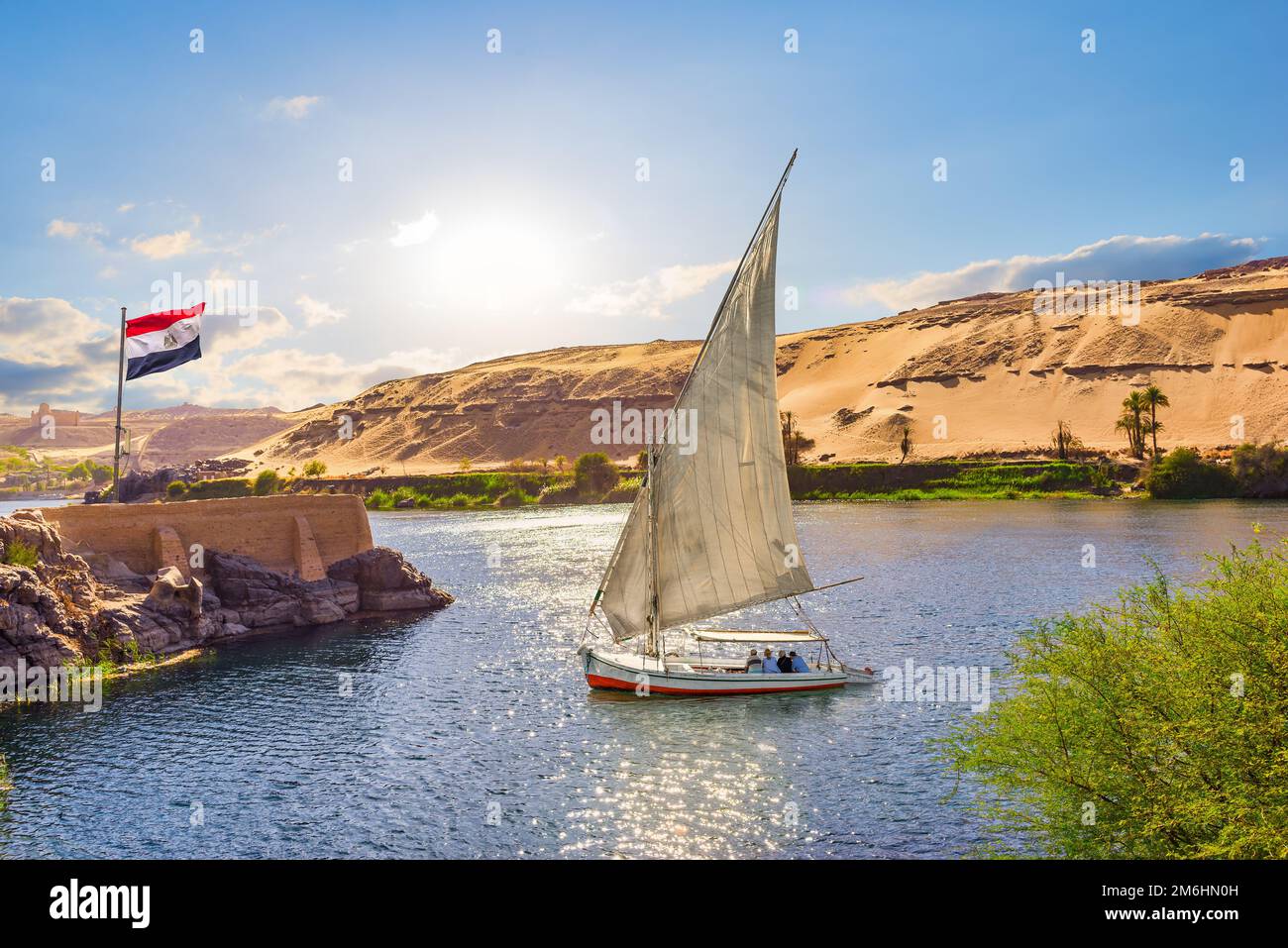 Flag in Aswan Stock Photo - Alamy