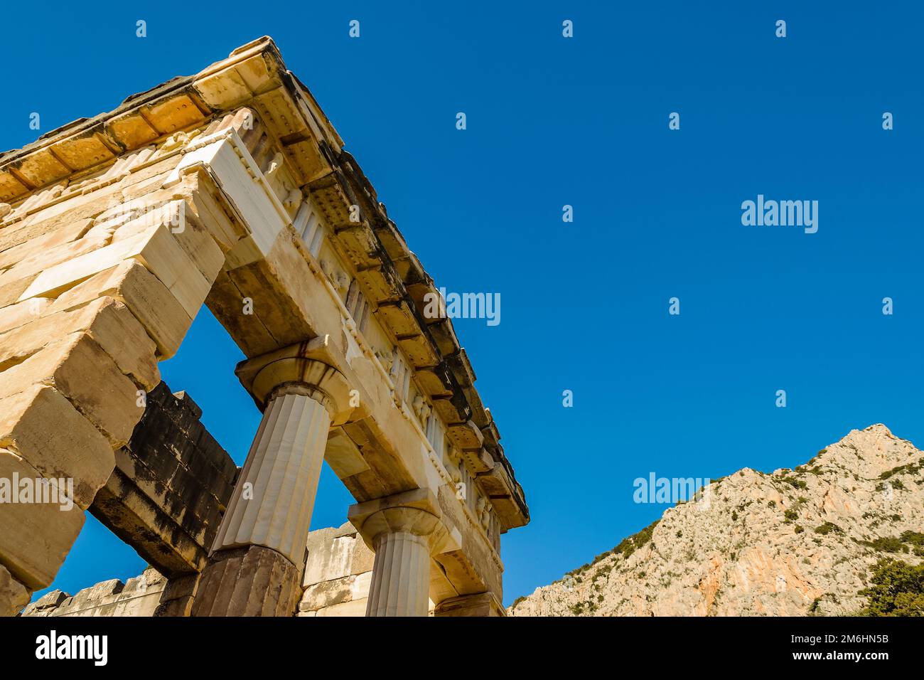 Athenians Treasury Building, Phocis, Greece Stock Photo - Alamy