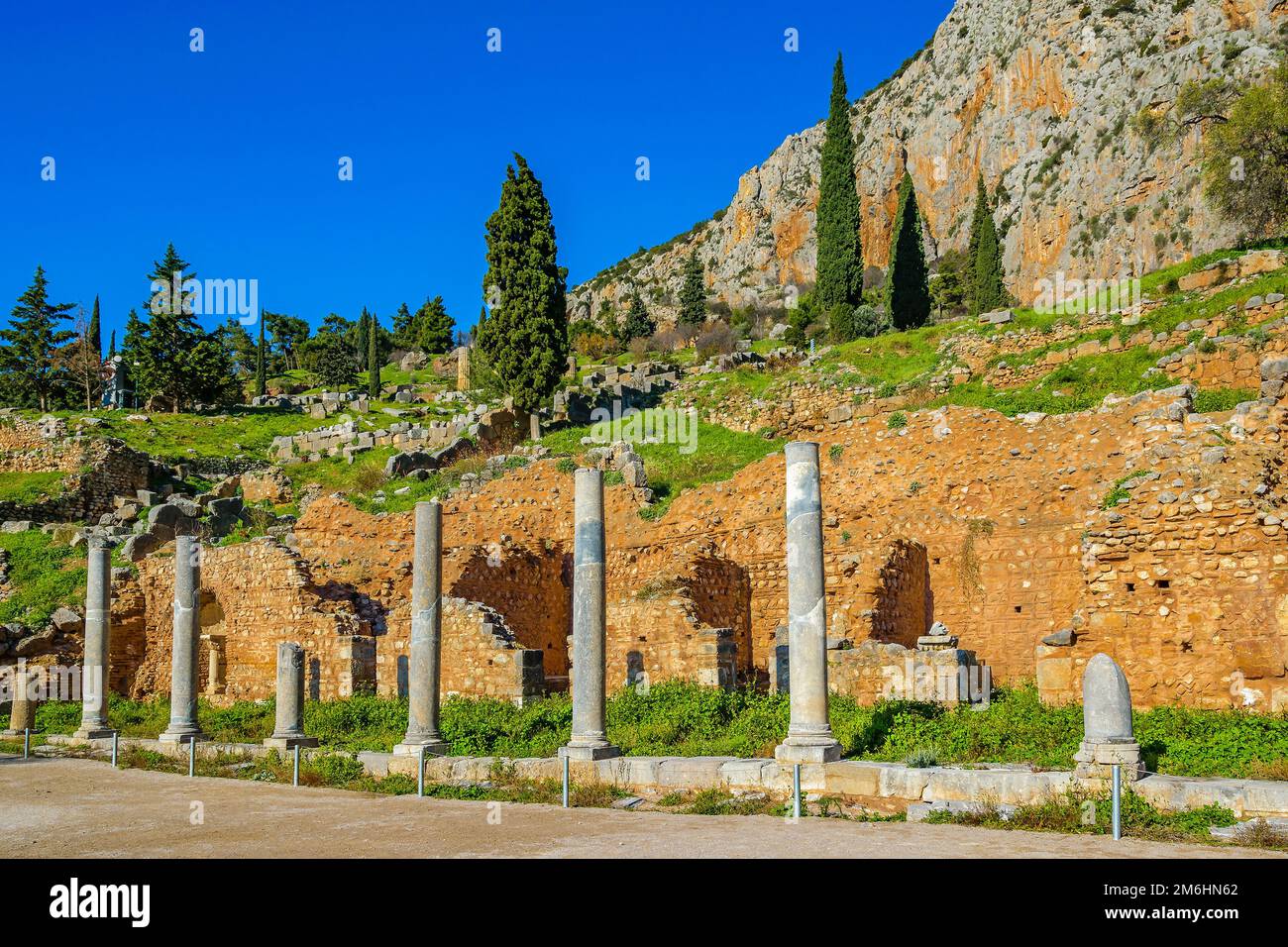 Delphi Sanctuary, Phocis, Greece Stock Photo - Alamy