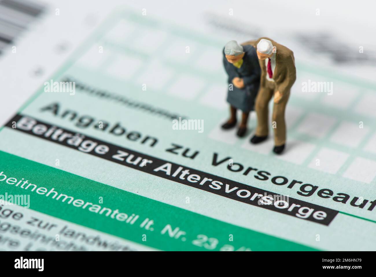 Tax declaration for tax office with form Stock Photo - Alamy