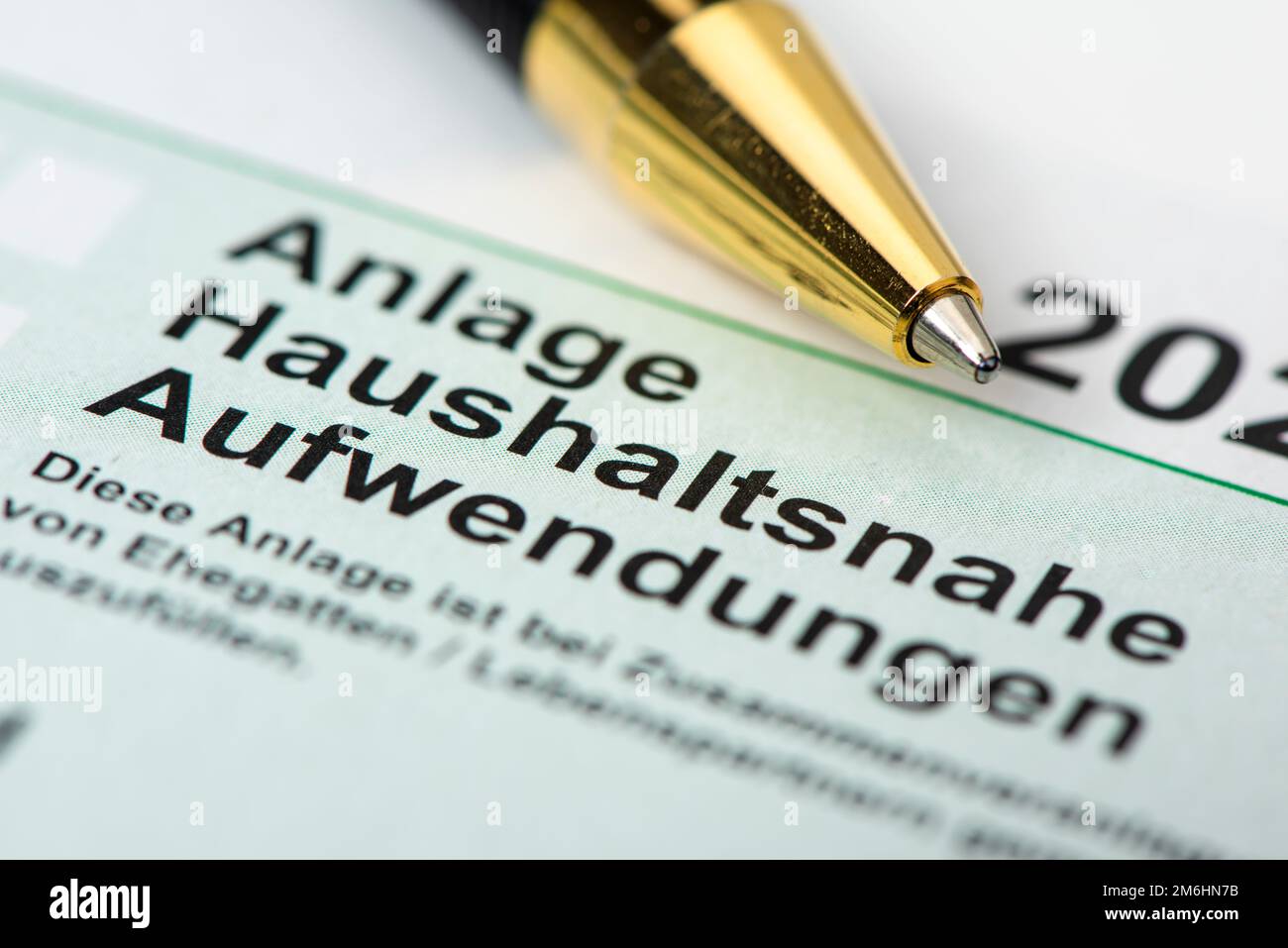 Tax declaration for tax office with form Stock Photo - Alamy