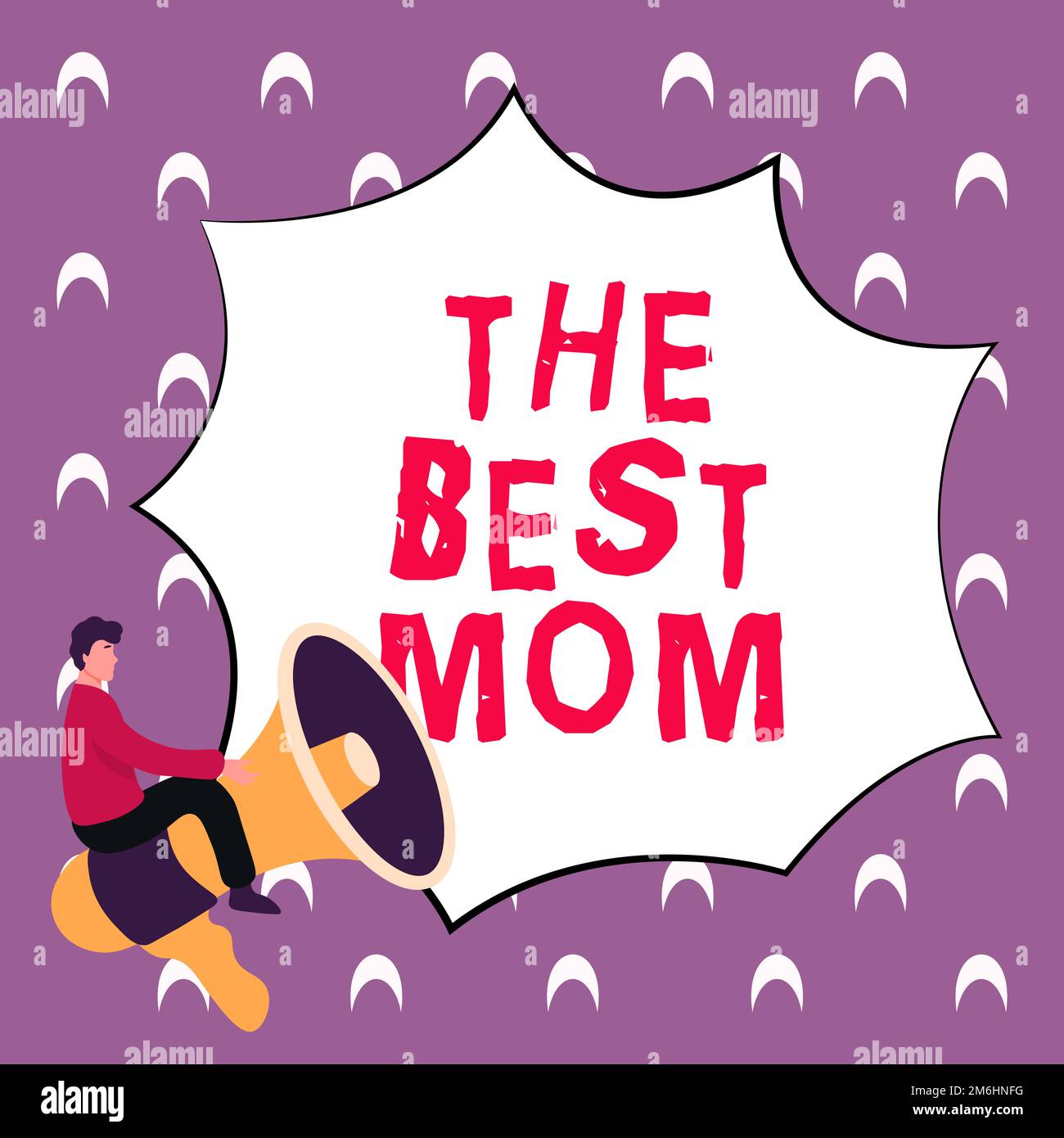 Text sign showing The Best Mom. Internet Concept Appreciation for your ...