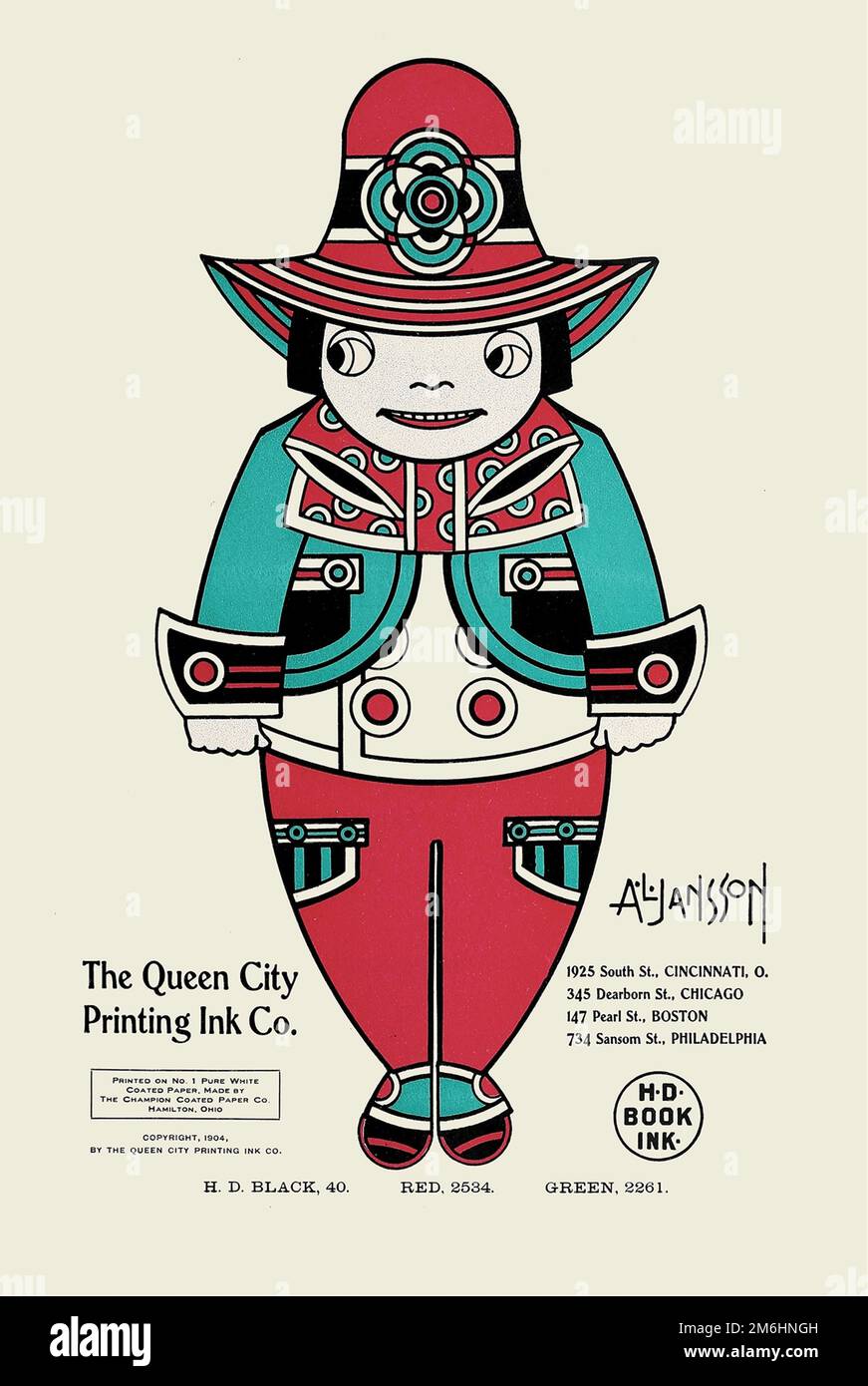 American art deco - Printing Ink Posters Stock Photo - Alamy